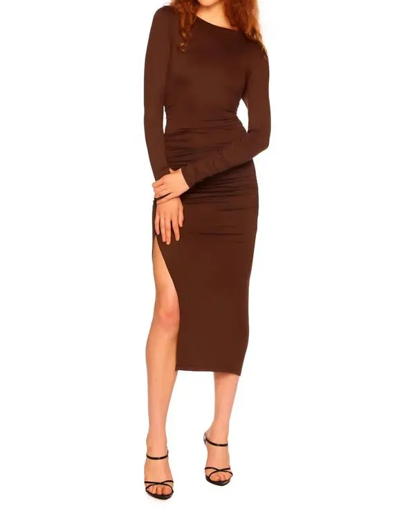 Susana Monaco - Women - Black Bell Sleeve Keyhole Tie Dress main image 1