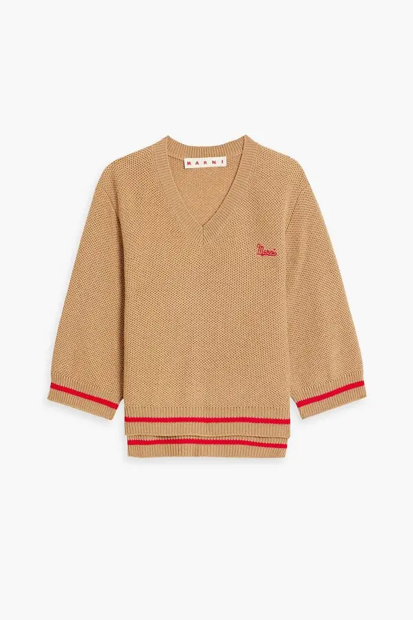 Marni Embroidered Wool Sweater