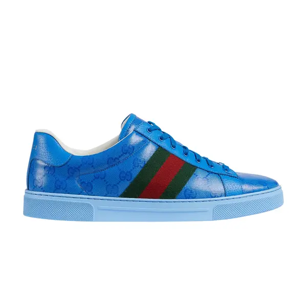 Gucci Ace Gg Crystal Canvas Sneakers - Blue