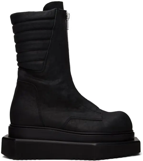 Rick Owens Black Moto Turbo Cyclops Boots In 09 Black - 50% Off 