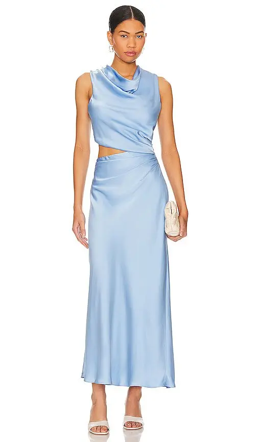 Misha Collection Amadeus Midi Dress - Hydrangea Blue