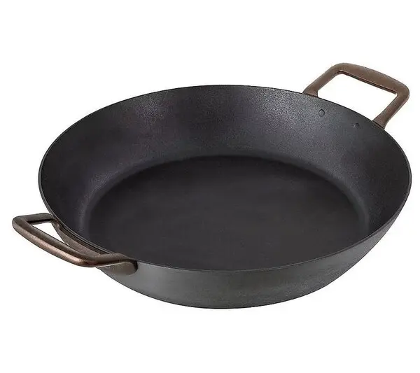 KUHN RIKON 11' Black Star Iron Frying Pan W/ Si De Handles