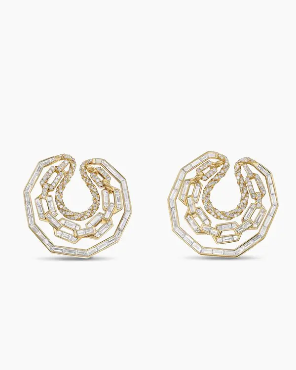 David Yurman Stax Round Hoop Earrings