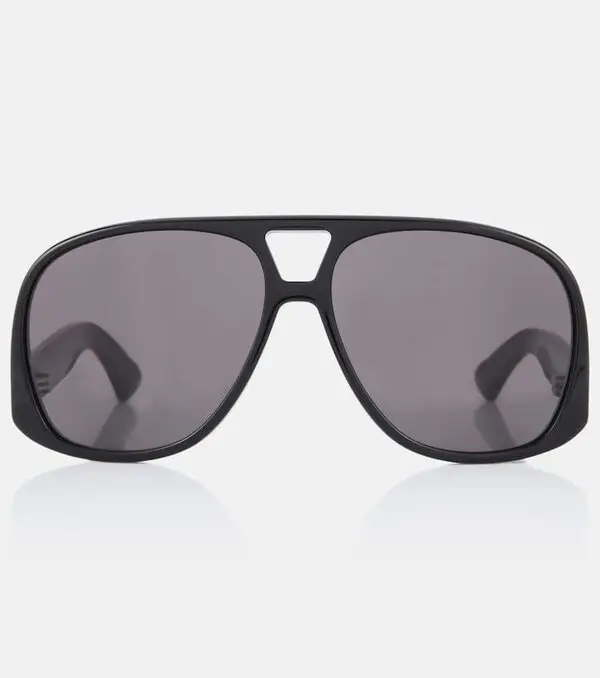 Saint Laurent Sl 652 Solace Aviator Sunglasses - Black