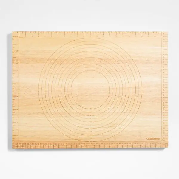 Crate & Barrel Wood Pastry Board - Natural | Editorialist