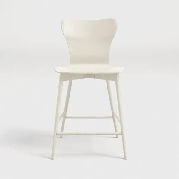 Crate & Barrel Brera Dama Counter Stool - Off-white | Editorialist