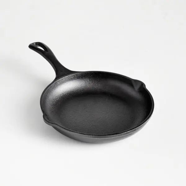 Crate & Barrel Lodge ® Chef Collection Cast Iron Chef-style Skillet ...