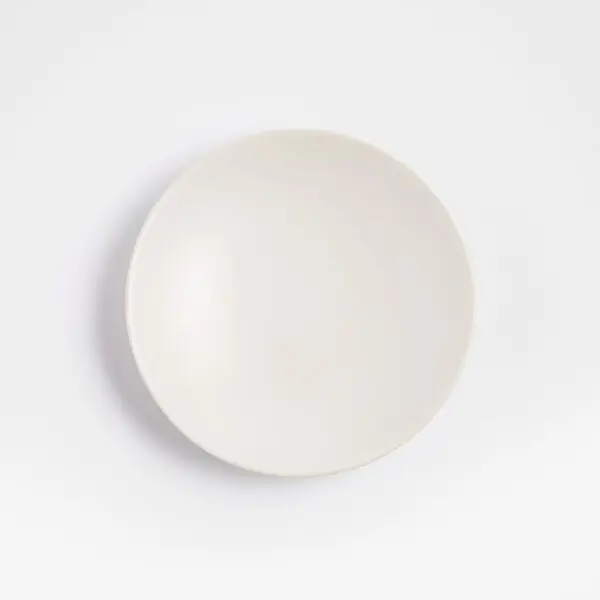 Crate & Barrel Craft Linen Appetizer Plate - Off-white | Editorialist