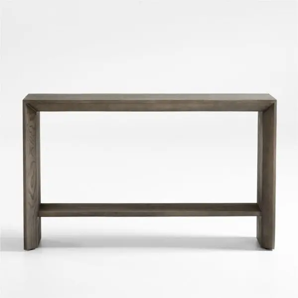 Buy Crate & Barrel Baja 54" Rectangular Oak Wood Console Table With ...