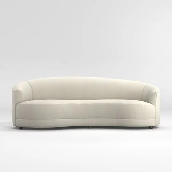 Crate & Barrel Infiniti Grande Curve Back Sofa Customizable/offwhite