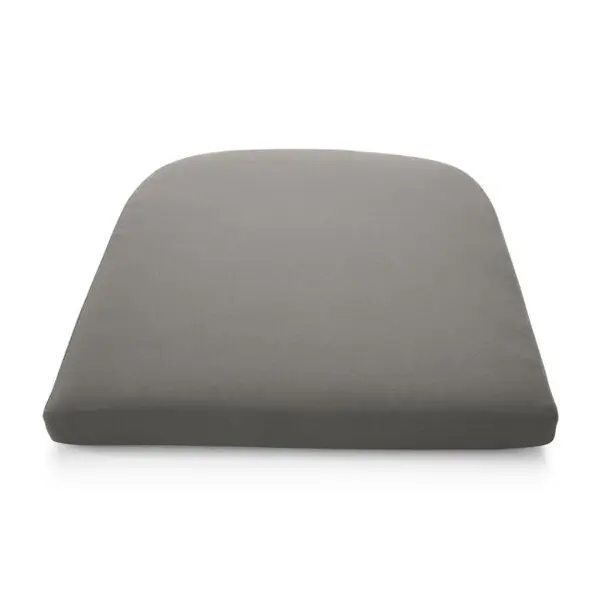 Crate & Barrel Abaco Graphite Sunbrella ® Dining Chair Cushion Grey