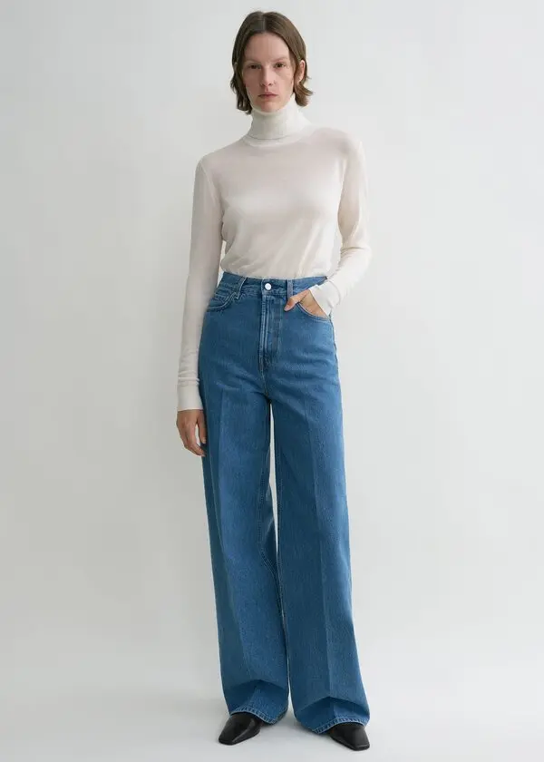 TOTÊME Wide-leg Jeans - Vibrant Blue