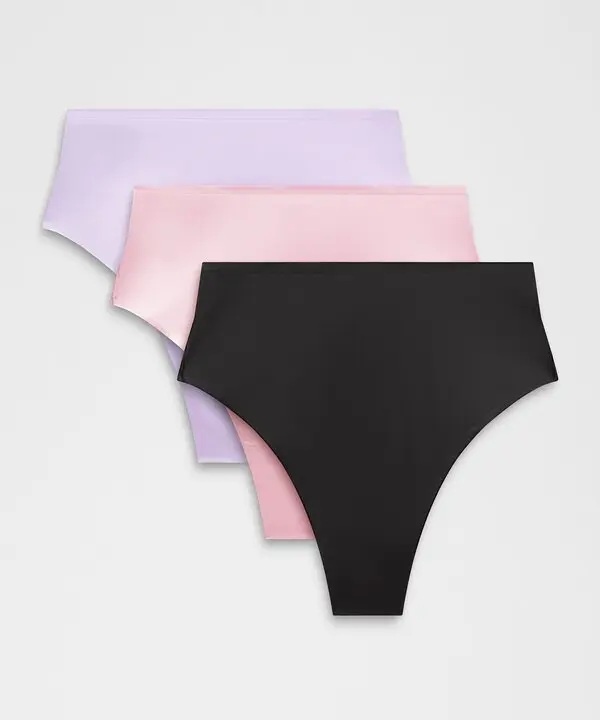 Lululemon Wundermost Ultra-soft Nulu High-waist Thong Underwear - Black