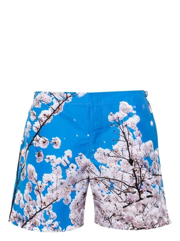 Orlebar Brown Bulldog Photographic Swim Shorts - Blue