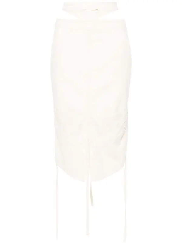 ANDREĀDAMO Double-belt Midi Skirt