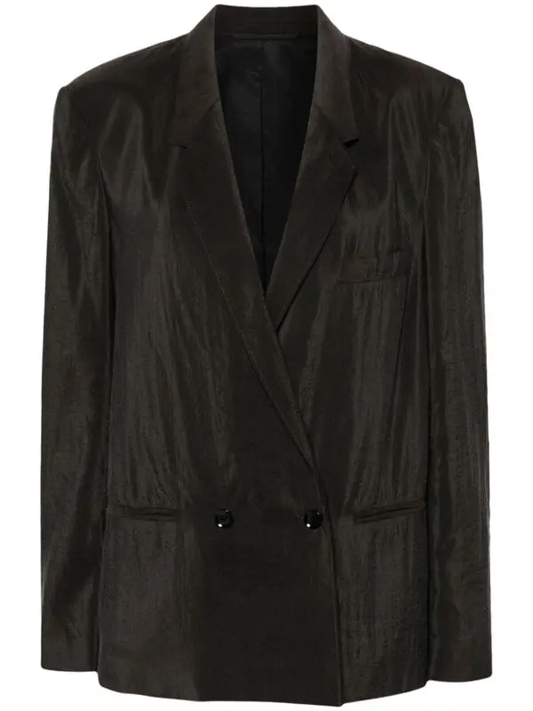 LEMAIRE Double-breasted Silk-blend Blazer