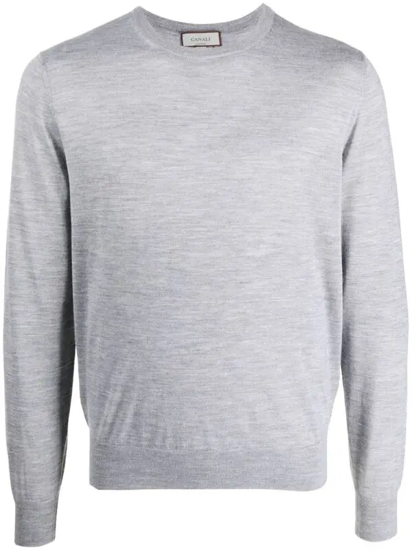 Canali Fine-knit Jumper - Grey