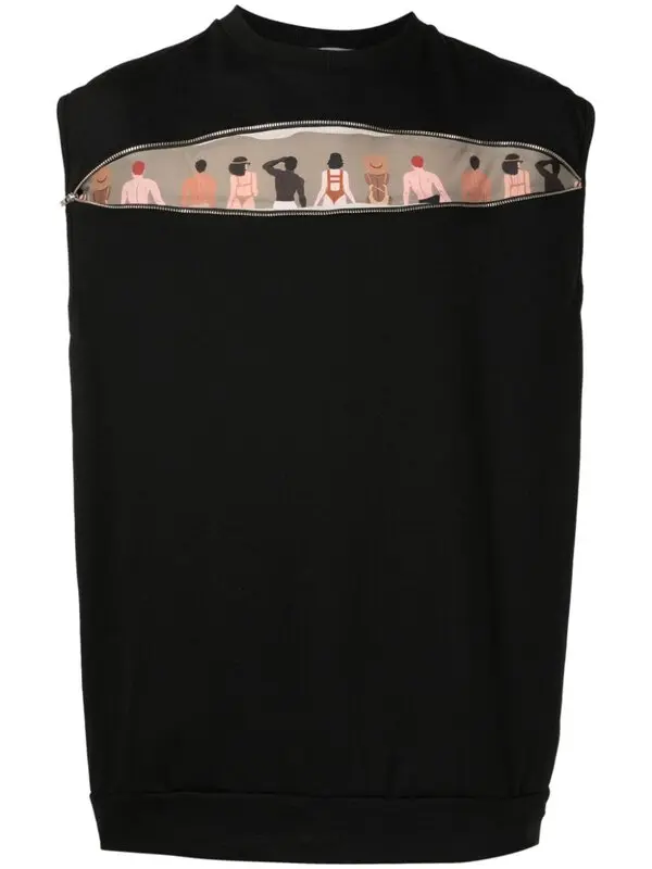 AMIR SLAMA Graphic-print Tank Top
