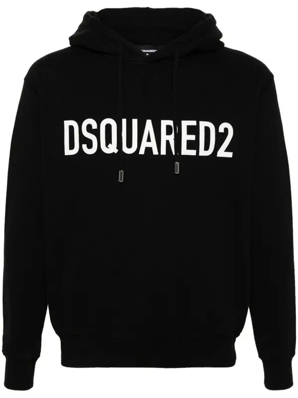 Dsquared2 Cool Fit Logo-print Hoodie - Black