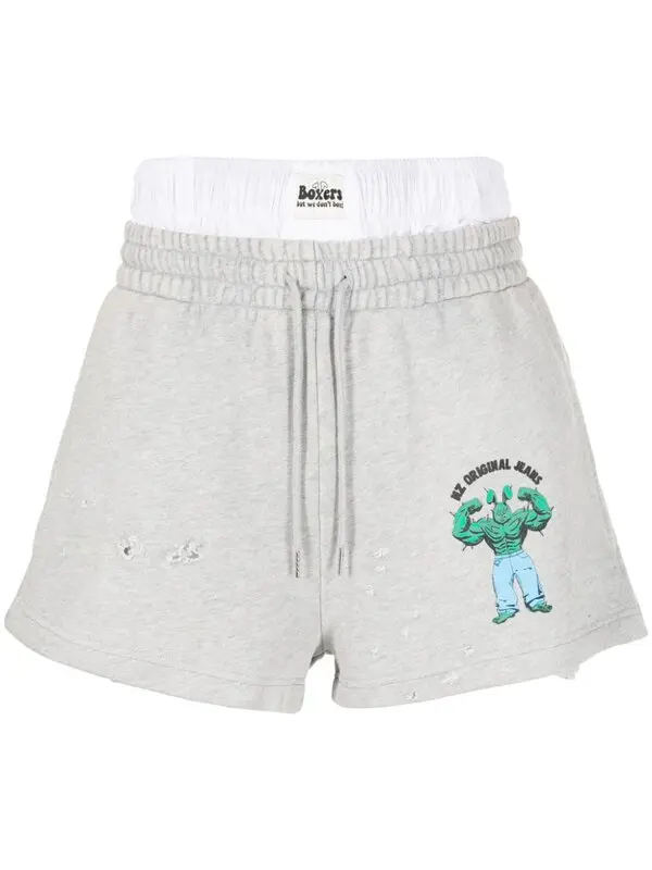 Natasha Zinko Drawstring Track Shorts