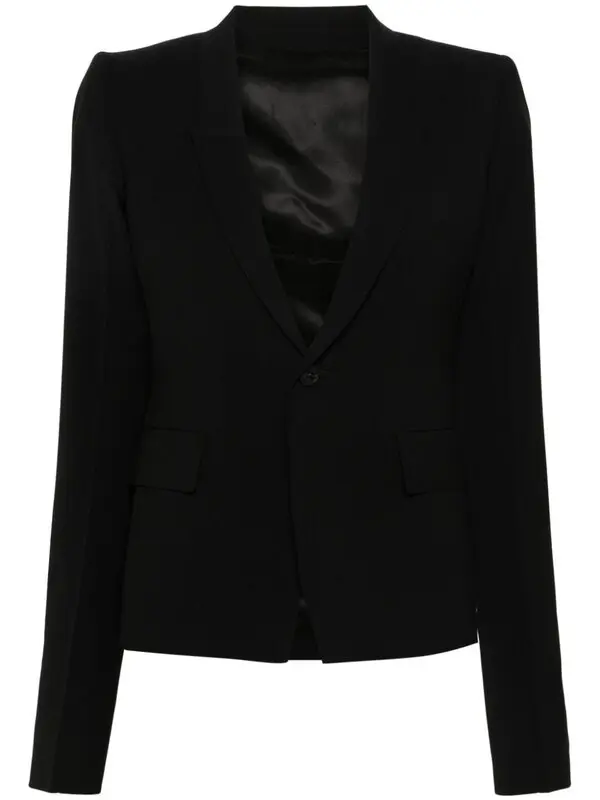 Rick Owens Wool Single-breasted Blazer
