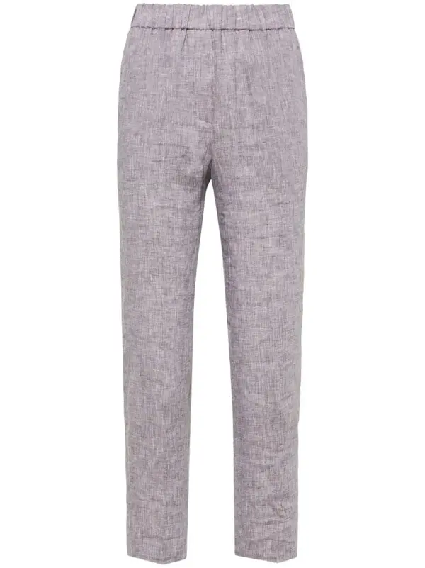 Peserico Cropped Linen Trousers