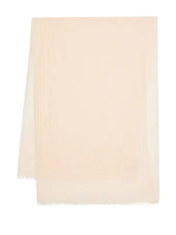 Fabiana Filippi Frayed-edge Twill Scarf