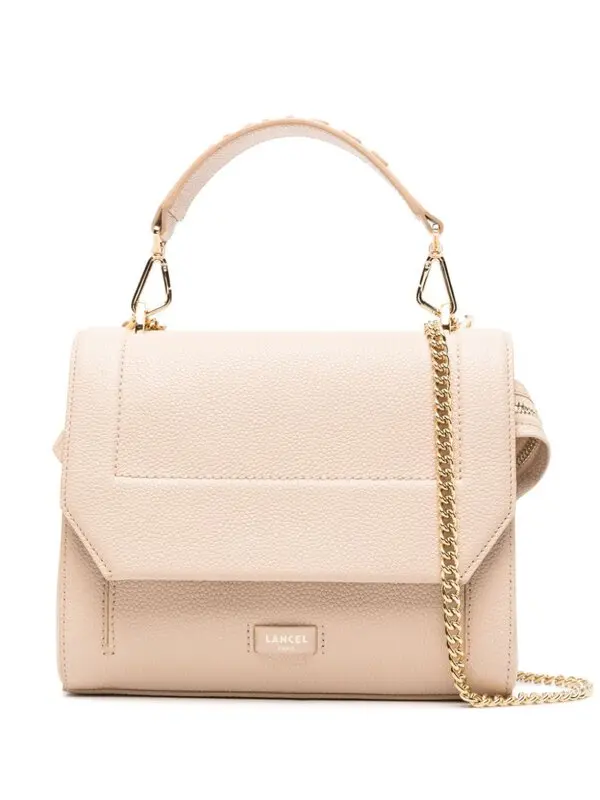 LANCEL Ninon Leather Shoulder Bag - Neutrals
