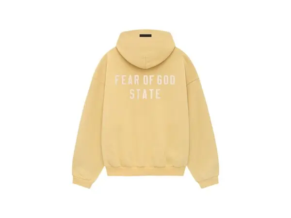 Fear Of God Essentials Heavy Fleece Fullzip Hoodie - Amber