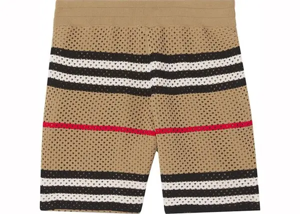 Burberry Icon Stripe Pointelle Knit Shorts