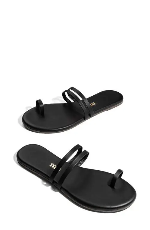 Tkees Leah Toe Loop Sandal - Black