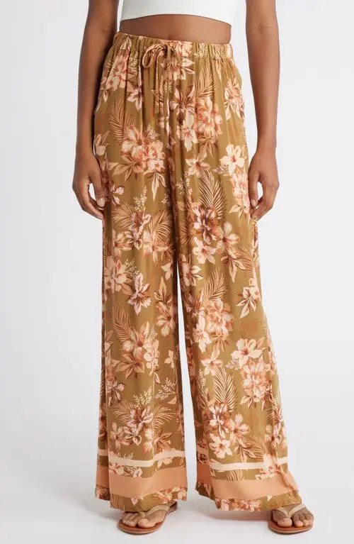 Rip Curl Floral Wide Leg Pants
