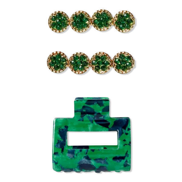 SCUNCI Salon Clips And Claw Clip Set