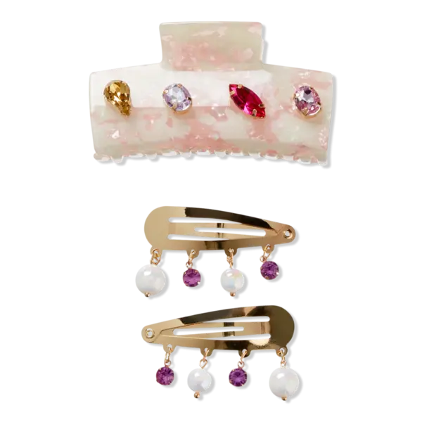 SCUNCI Wicked Glinda Hair Clips Set