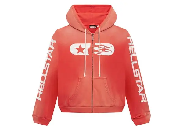 HELLSTAR Studios Zip Hoodie - Red