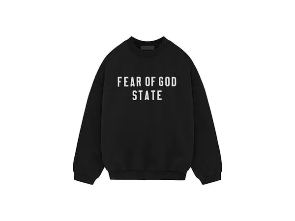 Fear Of God Essentials Heavy Fleece Crewneck Sweatshirt - Black