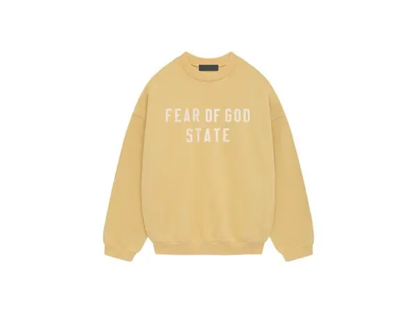 Fear Of God Essentials Heavy Fleece Crewneck Sweatshirt - Amber