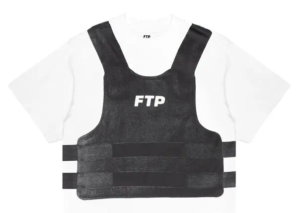 FTP Bulletproof Vest Tee Shirt - White