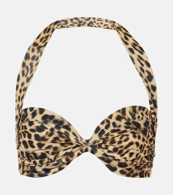 Norma Kamali Bill Bikini Top - Brown