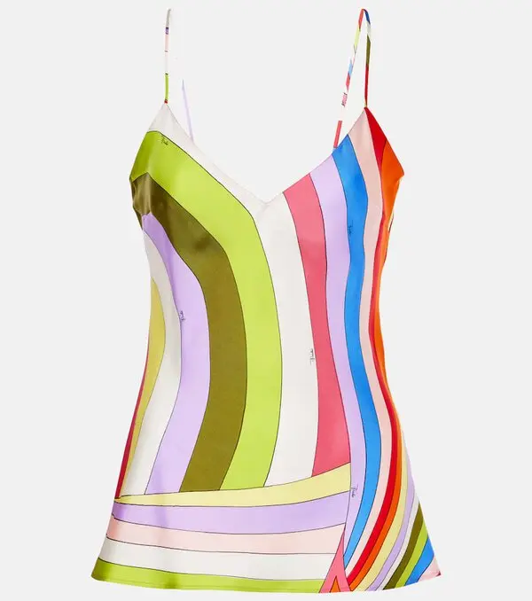 Emilio Pucci Iride Silk Twill Camisole - Multicoloured