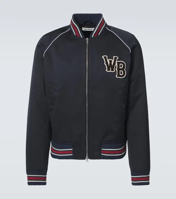 WALES BONNER Marvel Varsity Jacket - Blue