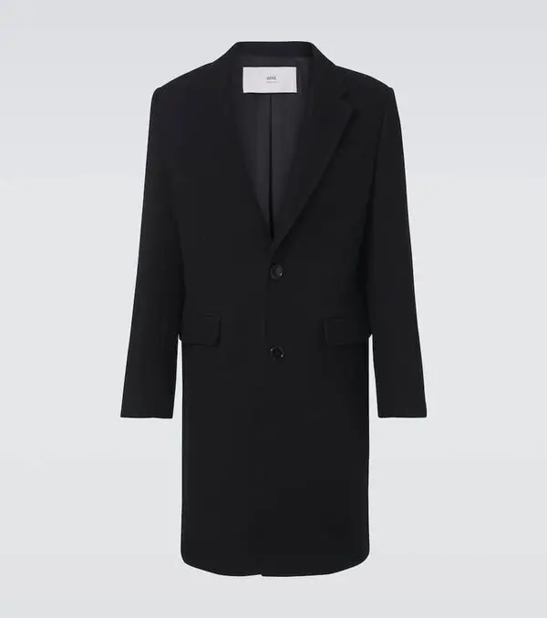 Ami Single-breasted Wool Coat