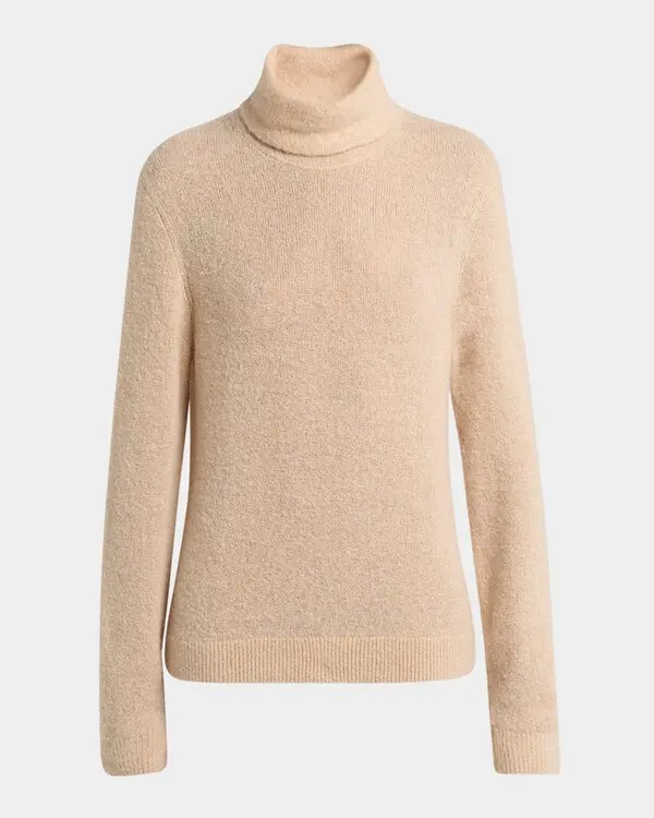 Loro Piana Silky-boucle Turtleneck Sweater