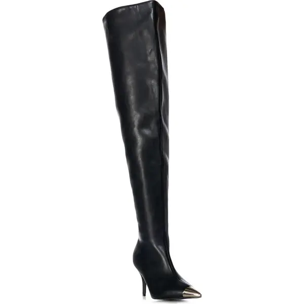 AZALEA WANG Donato Pointed Toe Over-the-knee Boot