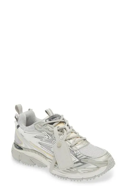 Off-White Out Walking Be Right Back Sneaker - Grey-silver