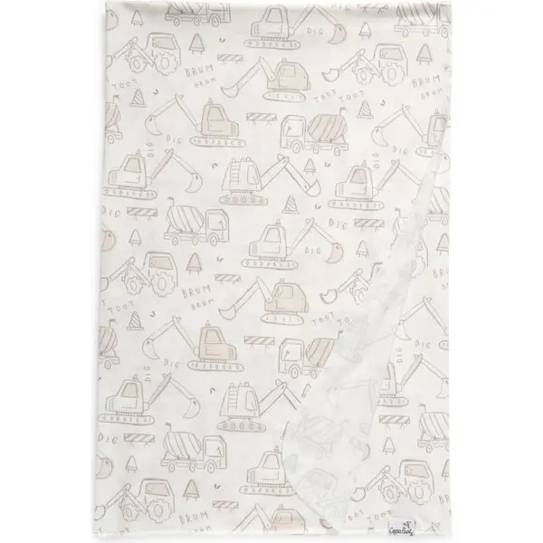 COPPER PEARL Gage Print Knit Swaddle Blanket