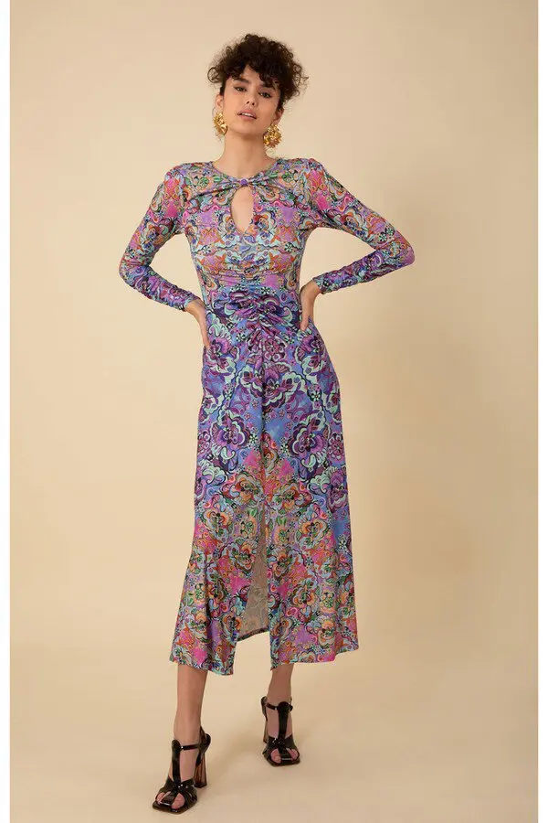 Hale Bob Ari Jersey Dress - Blue
