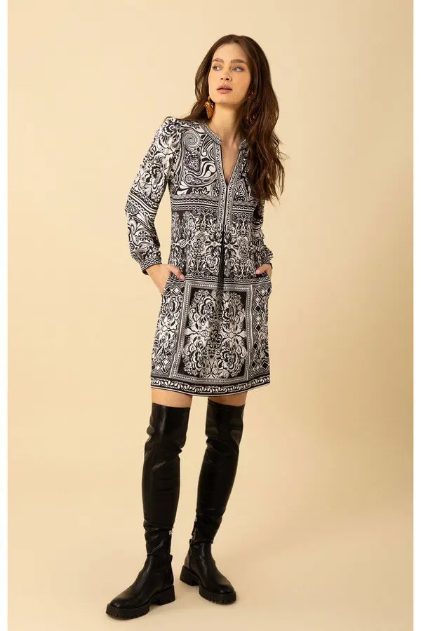 Hale Bob Cassidy Jersey Dress - Black