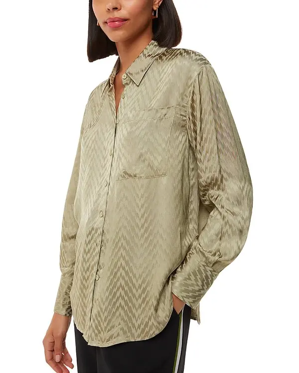 Whistles Jacquard Shirt - Khaki