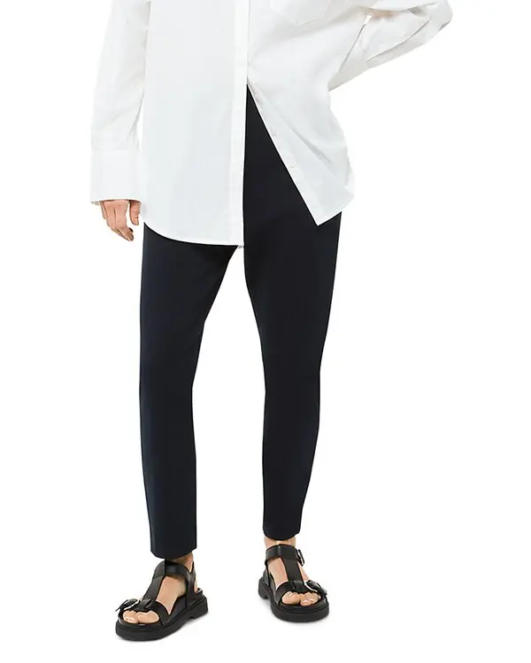 Whistles Petite Super Stretch Slim Trousers - Navy